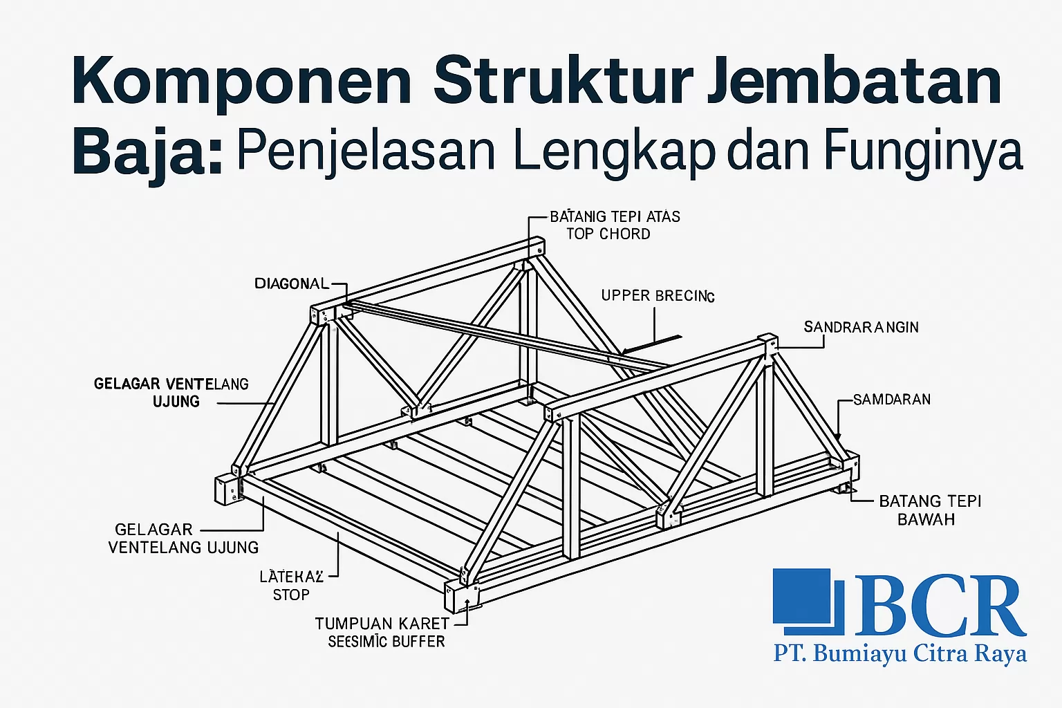 Komponen Struktur Jembatan Baja: Penjelasan Lengkap dan Fungsinya