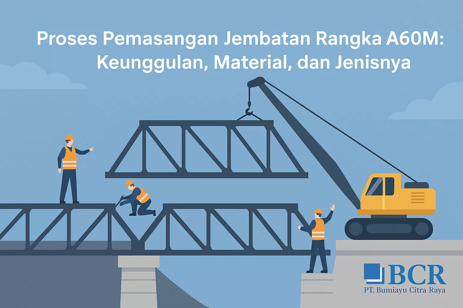 Proses Pemasangan Jembatan Rangka Baja A60M: Keunggulan, Material, dan Jenisnya