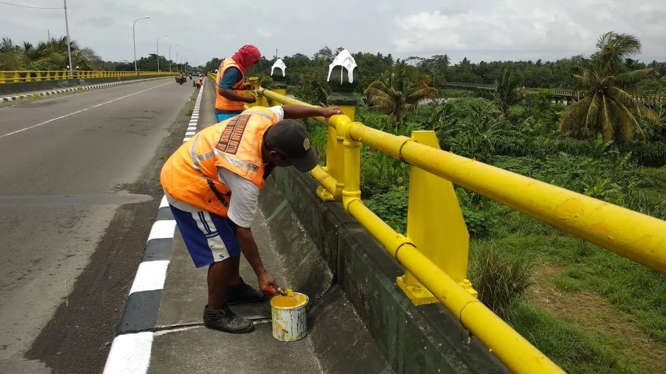 Post railing pipa Pagar Jembatan yang umum digunakan